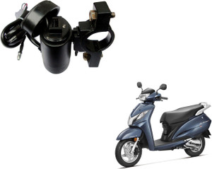 Auto Kite Motor Bike USB Mobile Charger with USB Charger Socket 2.1A 9V ...