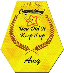 Midas Craft Congratulations Amy …. Gift Well Done Quote Greeting Card ...