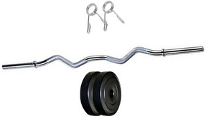 PSE 3 Feet Chrome Plated Weight Lifting Bar & PVC 3KG X 2 PLATES ...