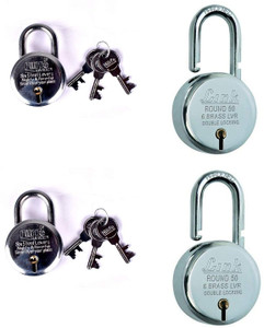 Link Lock Links and Hi-life Round Double Locking Padlock (50 mm) - Pack ...