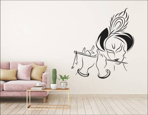 JNM CECALS 1 cm Jnm decals Krishna ji color White Covering Area 66X58CM ...