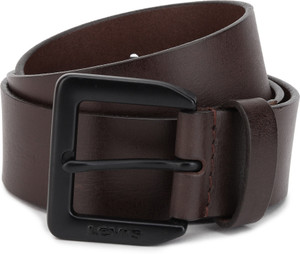 LEVI'S Men Casual Brown Genuine Leather Belt BROWN - Price in India ...