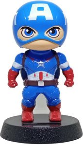 Avengers captain america moving head solar toy for car dashboard ...
