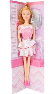 GOOYOO Jolly Girl with Dress Set (Pink) - Jolly Girl with Dress Set ...