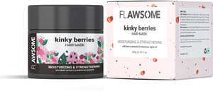 FLAWSOME Kinky Berries Moisturizing & Strengthening Hair Mask - 200 Gm ...