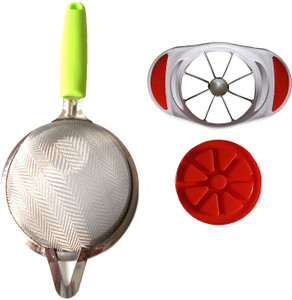 NOHUNT Popular Tea and Coffee Strainer Chai Chalni Filter & Apple ...
