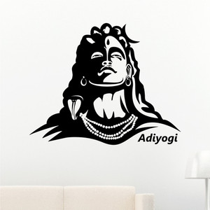 SN Graphics 45 cm Adiyogi M Self Adhesive Sticker Price in India - Buy ...