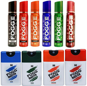 FOGG MASTER FRAGRANCE POCKET BODY SPRAY AGAR, CEDAR, PINE & OAK + MINI ...