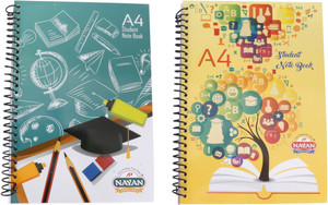 nayan Student Notebook A4 Notebook Single Ruling 200 Pages Price in ...