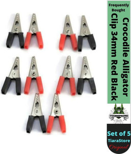 TechSupreme CROCODILE CLIP SET OF 5 Electronic Components Electronic ...