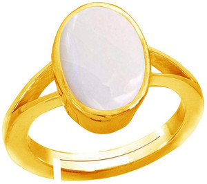 PARTH GEMS Opal Stone Panchdhatu Adjustable Ring and Certified by GLI ...