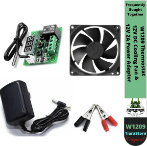 TechSupreme W1209 Digital Thermostat Temperature Sensor-12V 2A Power ...