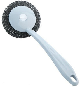 Fellix Stainless Steel Scrubber Bartan Juna with Long Handle Scrub ...