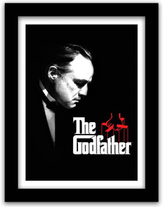 The Godfather Movie Poster with Frame - The God Father Framed Poster ...