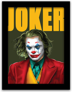 Joker Movie Poster with Frame - Joker Framed Posters for Home and ...