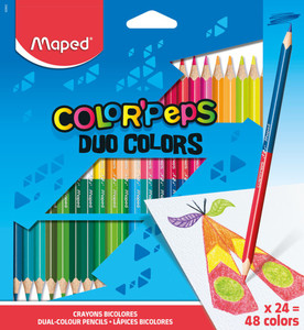 Flipkart.com | Maped Color'Peps Bi-Color 48 Shade Triangular Shaped ...