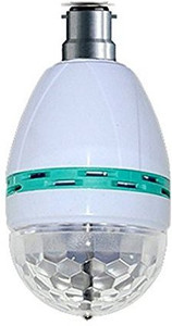 Gabbar LED Disco Light Bulb With Screw Base Rotating Single Disco Ball ...