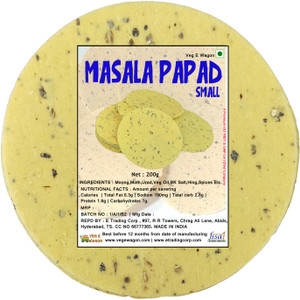 Veg E Wagon Masala Papad Small 200 g In Pouch Masala Papad Price in ...