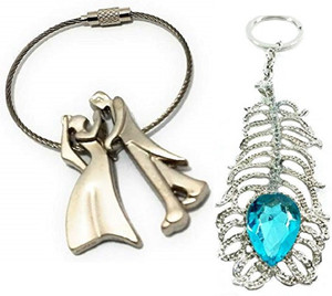 kd collections KD517 - Dancing Wired Couple Keychain & OMG Lord Krishna ...
