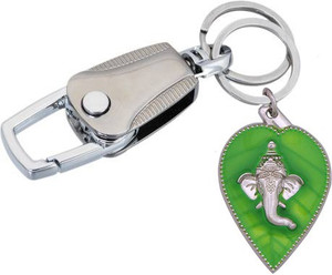 KYP Fashion green leaf Ganesha high quality hook full metal spiritual ...