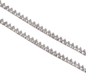 Richa Thin Triangle Lace Border-Silver Lace Reel Price in India - Buy ...