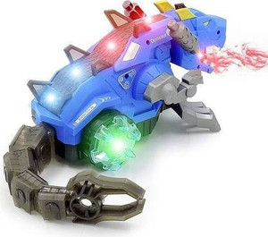 Arc & Alley Spraying Dragon Robot Toy with LED Light Toy for Kids ...