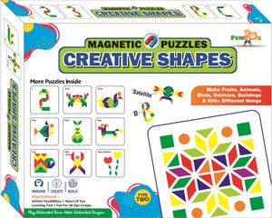 FUNBOX TOYS Magnetic Puzzle Creative Shapes Type Two - Colourful Magnet ...