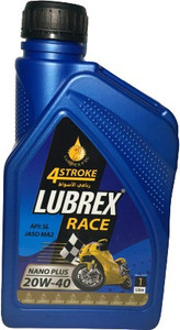 lubrex FZc 20W40SL LUBREX RACE 4T NANO PLUS (RED ) Synthetic Blend ...