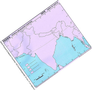 practice map india physical 100 pcs Paper Print - Educational posters ...