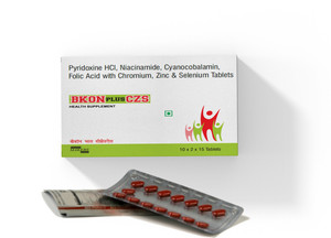 Makers Bkon Plus CZS - B Complex Vitamin B3, B6, B9 & B12 with Zinc ...