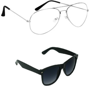 Buy SmartGlass Aviator Sunglasses Clear, Black For Men Online @ Best ...
