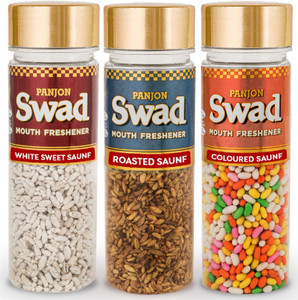 SWAD White Sweet Saunf, Roasted Saunf & Colored Saunf sweet Mouth ...