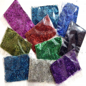 Mallexo Pack of 20 Packet Sparkling Glitter Powder for Art and Craft ...