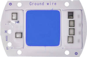 Sadhna Electronic 50W Blue LED Chip with Inbuit 220v AC IC Driver 1 pcs ...