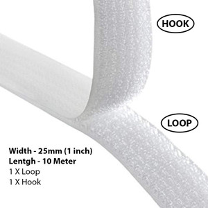 Cryonics India Velcro 10 m Hook + 10 m Loop Fastening Stick Grip tape ...