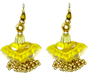 Mass Pro Yellow & Gold Latkan in Sitara Sequence Small Golden Ball in ...