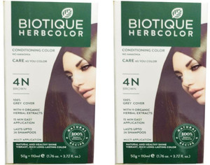 BIOTIQUE 2 HERB COLOR CONDITIONING HAIR COLOR NO. AMMONIA ( WITH 9 ...