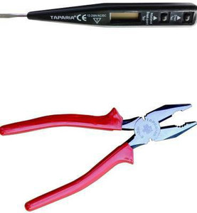 TAPARIA Taparia 1621-8 inch cutting plier and mdt 81 digital voltage ...