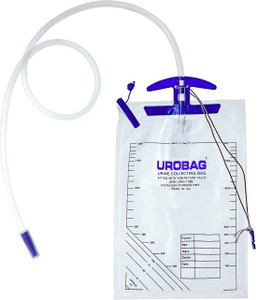 Agarwals Urine Collection Uro Bag with Moulded Handle 2000 ML (Clear ...