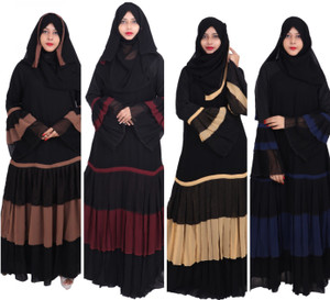 Dubai Collection Polyester Burqa With Hijab Price in India - Buy Dubai ...