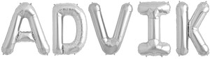 Flipkart.com | CC&S Solid "ADVIK" Name Decoration Letter Foil Balloon ...