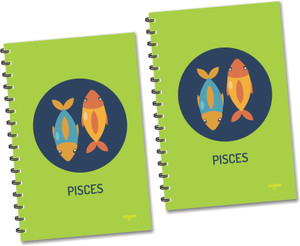 ESCAPER PISCES Designer Zodiac Diaries (Ruled - A5 Size - Pack of 2 ...