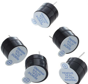 RISARYA HYDZ PIEZO BUZZER, 5V TO 12V DC,BLACK,70-95DB,10MM,B10 ...