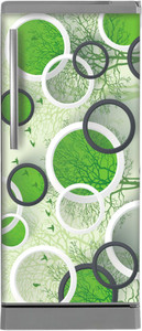 Design Zoo 61 cm Green Circle Texture Fridge Sticker Self Adhesive ...