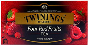 TWININGS Four Red Fruits Tea, Sweet & Indulgent - 50g Instant Tea Box ...