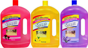 Sheer Disinfectant floor cleaner 3X2 Ltr (6 Ltr) Rose,Lemon,Lavender ...
