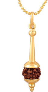 Omkar Jewel Bajrangi hanuman gada Rudraksha pendant With Golden Chain ...