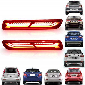 A Square Car Reflector /LED Brake Light for Bumper Rear/Back Drl (Set ...