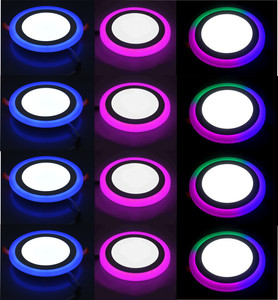 Hybrix HQ-LED Ceiling Panel Light 6 Watt (3+3) POP Down Light, Surface ...