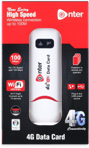 Enter 4G DATA CARD E-D4G 150 Mbps Data Card ,Calls not Supported ...